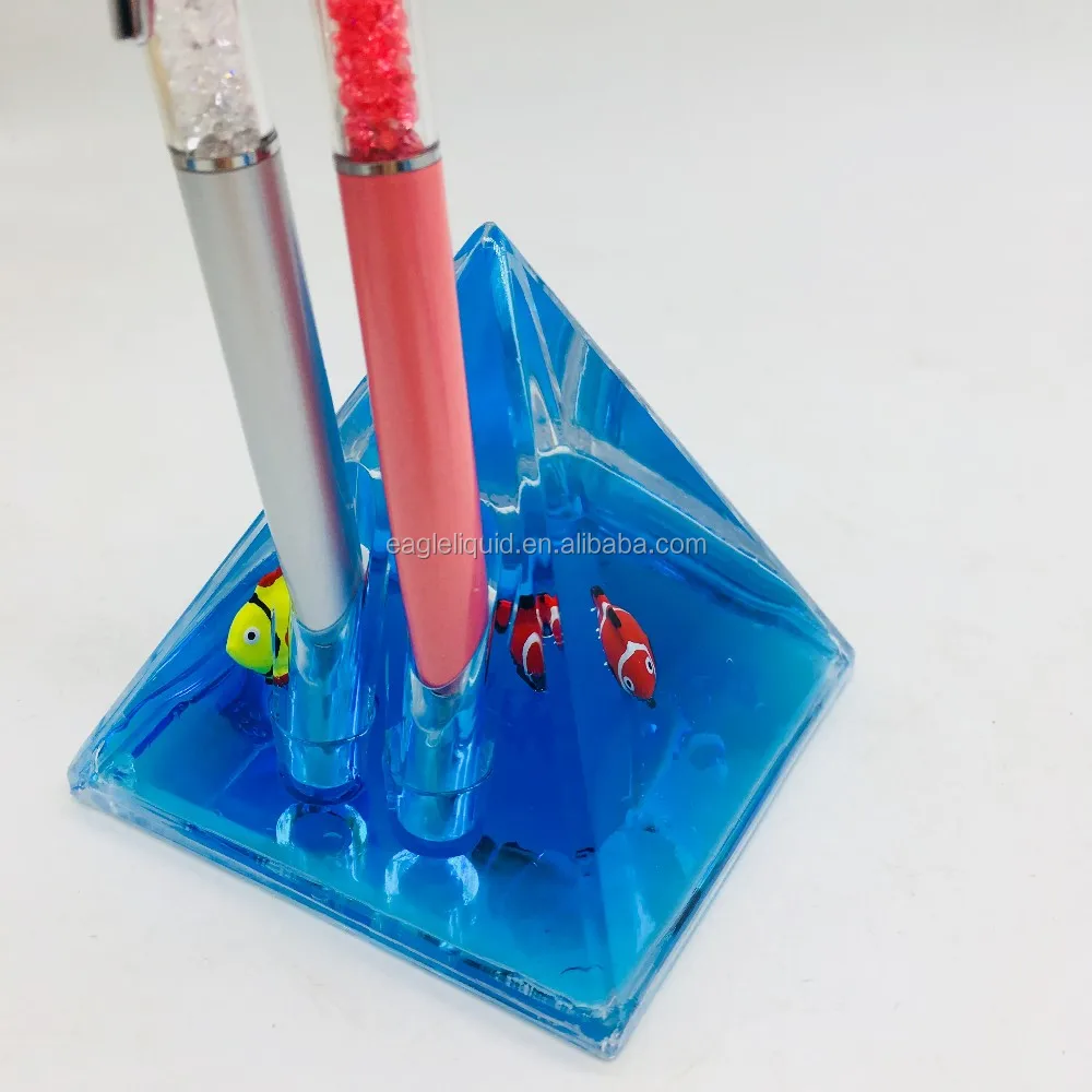 Aqua Paper Weight Or Pen Holder With Customized Floating Sea Animal ...