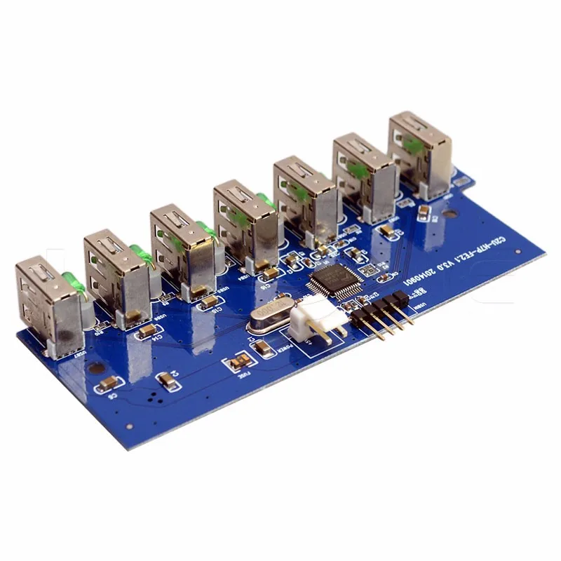 Usb 2.0 7 Port Usb Hub Driver Led Printed Circuit Board For Pc - Buy ...