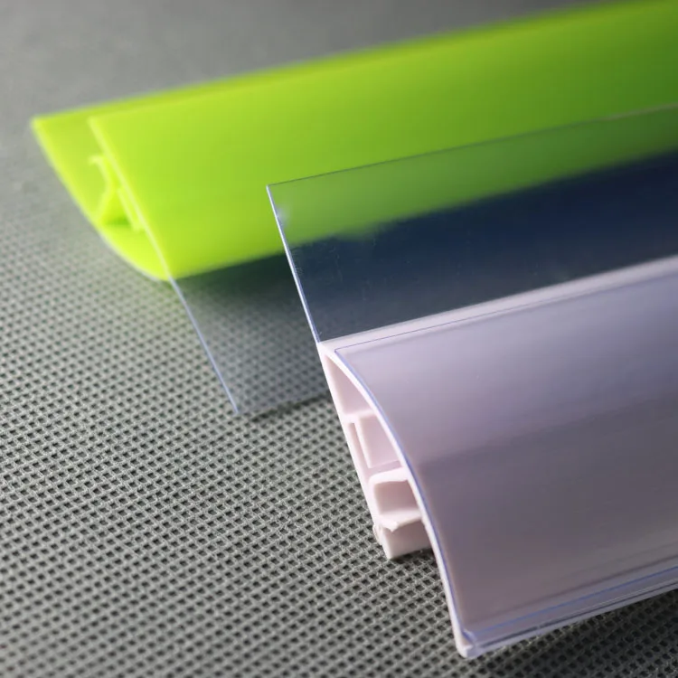 Plastic Curved Price Data Strip Tag Holder With Stopper Hir39 - Buy ...
