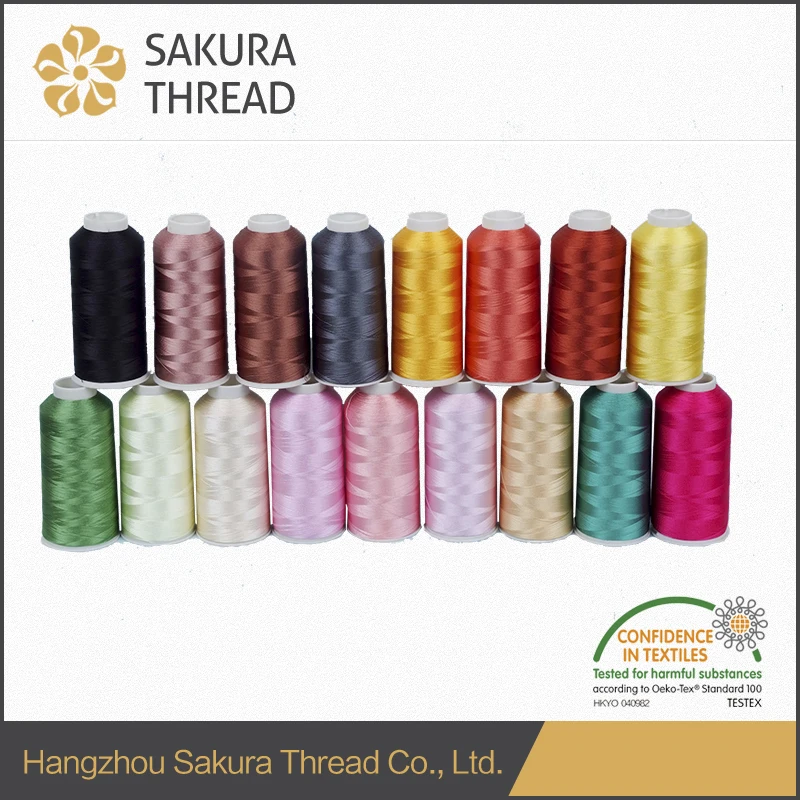 120d/2 Polyester Embroidery Thread Dyed Workshop - Buy 120d Polyester ...