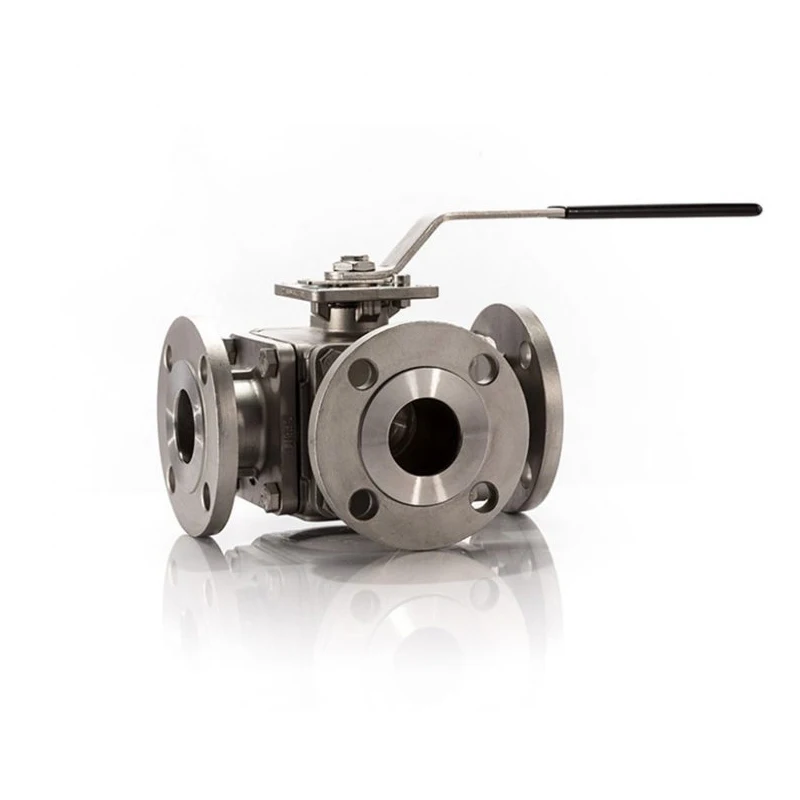 Ss304 L T Type Multi Port Ball Valve - Buy 3 Way Flange Ball Valve ...