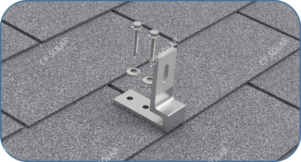 Solar Roof Flashing L Foot For Shingle Roof Pv Mounted - Buy Solar L ...