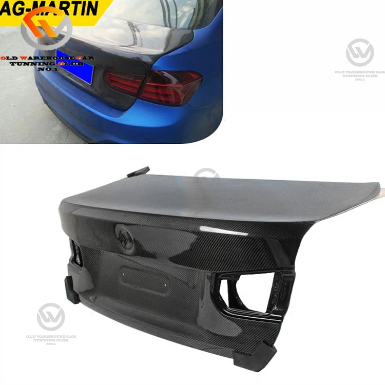 CSL Style Carbon Fiber Rear Trunk Lid for BMW F30 Sedan