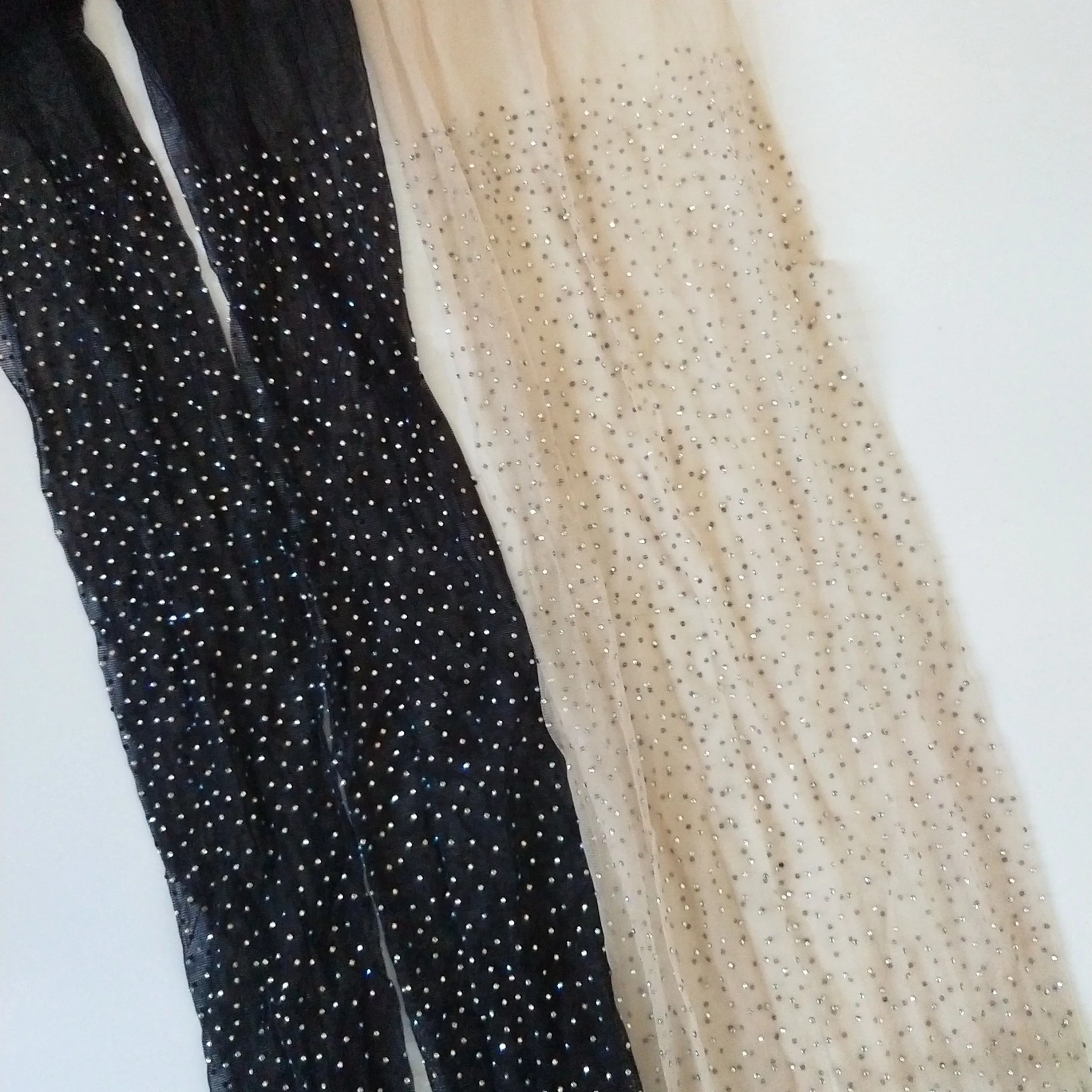 Female Sexy Silk Stockings For Women Shiny Full Crystal Sexy Tights For ...