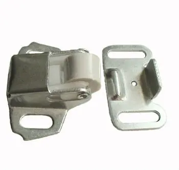 Furniture Cabinet Door White Single Roller Magnetic Catch