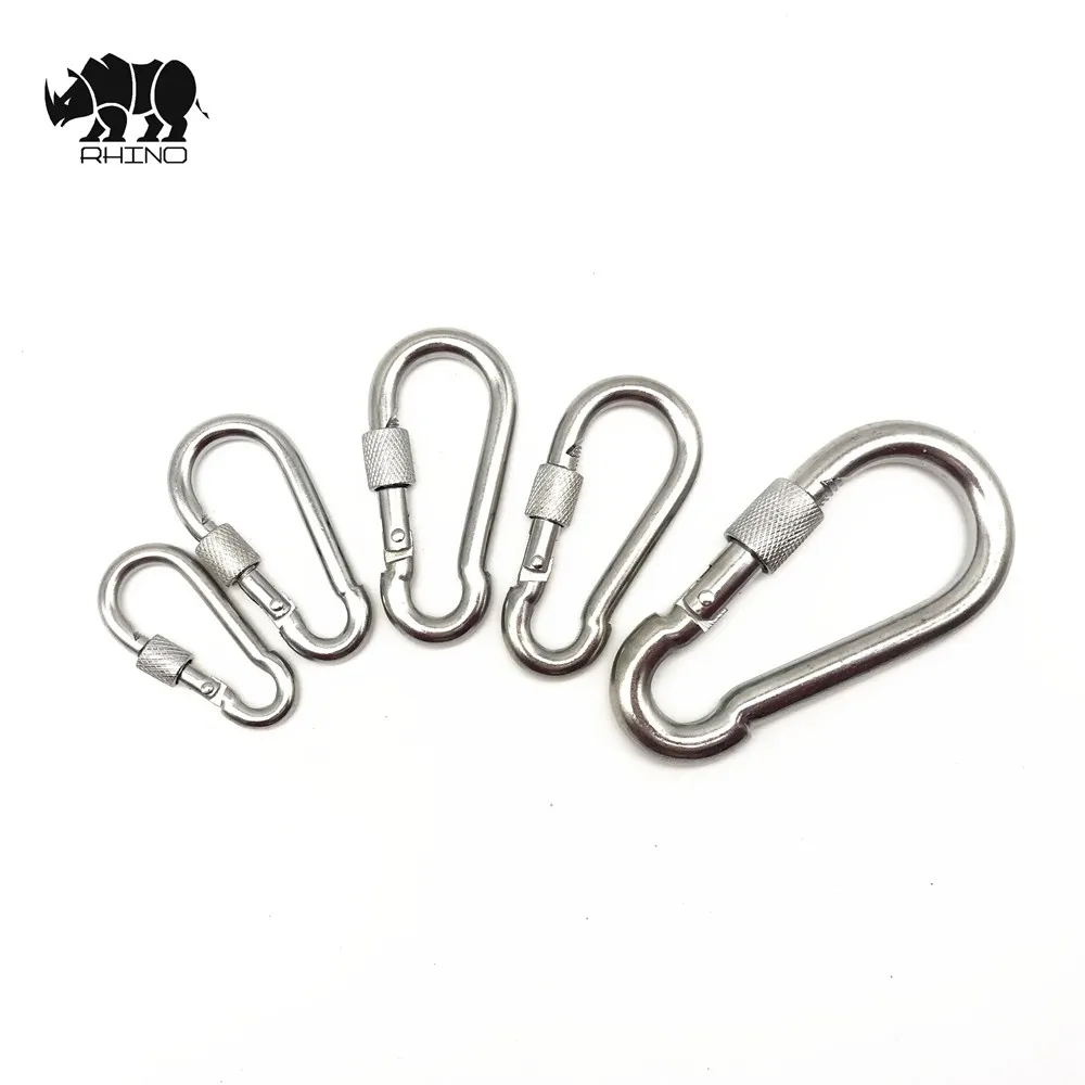 Steel Non Rust Spring Snap Key Chain Clip Hook with Screw Lock