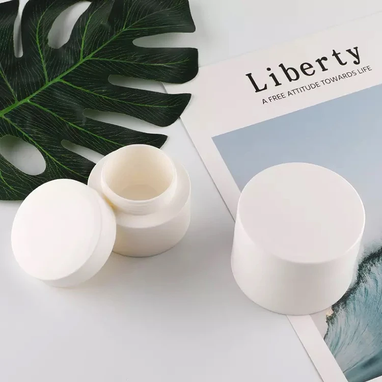 Pot Cosmétique En Plastique Blanc 15ml,Écologique,Rechargeable,Pot ...