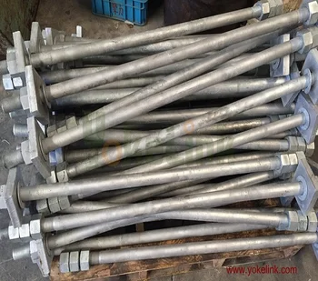 Double End Stud Welded Pipe Anchor Bolt Sleeves With Two Nuts - Buy ...