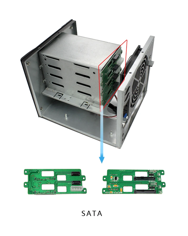Wholesale Price Mini ITX NAS 4 Bay PC Case for Home Office