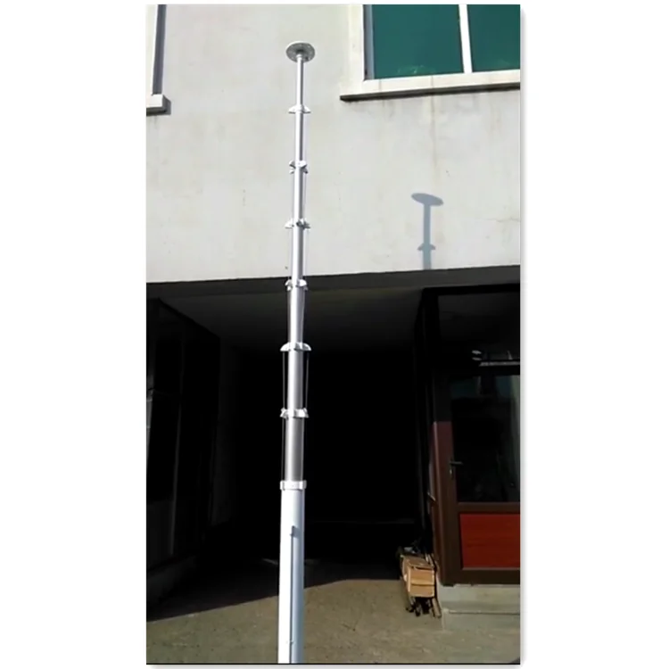 12m Aluminium Motorized Mast - Ideal for Antenna & Camera