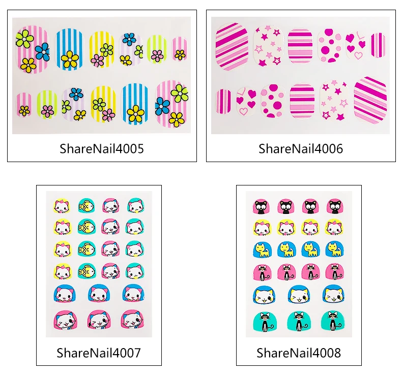 Sbelle Oem Colorful Kids Nail Sticker High Quality Kids Nail Art Set ...