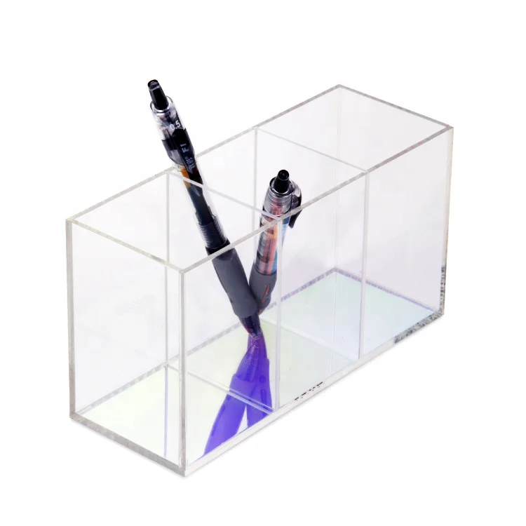 Glitter Iridescent Colored Acrylic Storage Box With 3 Meshing - Buy ...