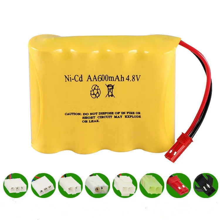 4.8v 600mah Nickel-cadmium Rechargeable Battery For Remote Control Car Nicd Battery 5 Aa - Buy ...