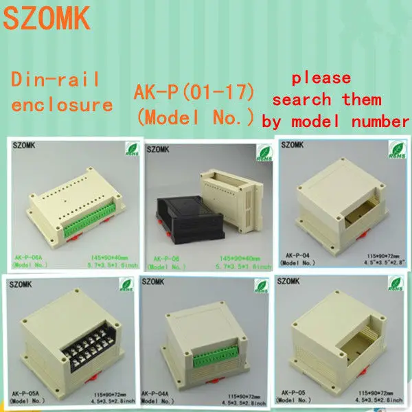 DR-10 Din Rail Box Enclosure - IP54 Protection & ABS Material