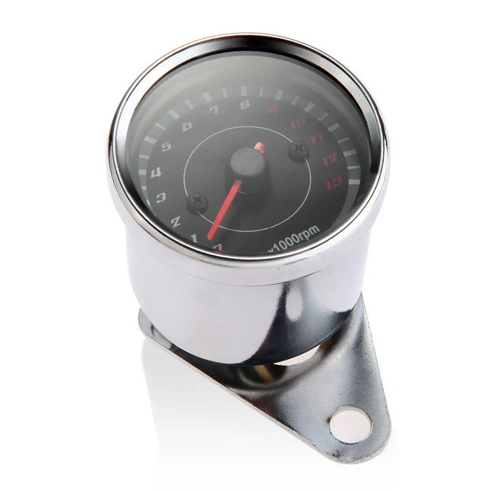 Motorcycle Led Universal Mechanical 13000rpm Analog Tachometer Tacho ...
