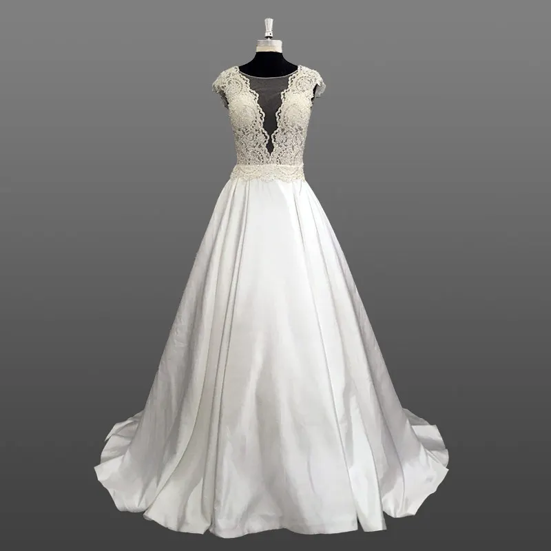 Alibaba Wholesale Wedding Dresses High Quality Sexy Deep V Neck Silver ...