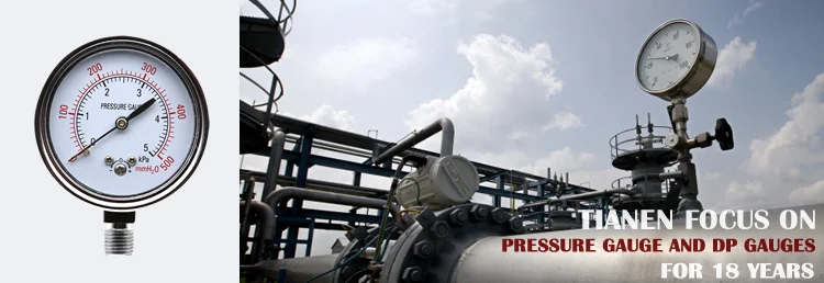 TIANEN YE-60 ZA Capsule Pressure Gauge with Zero Adjustment