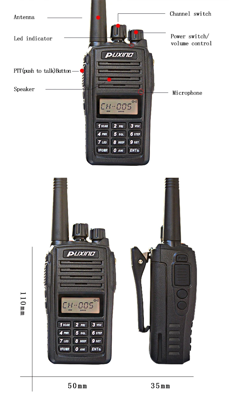 Radio Laut Teknologi Fdma Digital Fdma Uhf Vhf Profesional Ip67 Dpmr ...