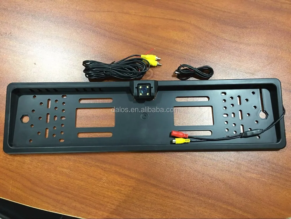 1/4" Color Cmos/ccd Car Number Plate Hidden License Plate Car Rear View ...