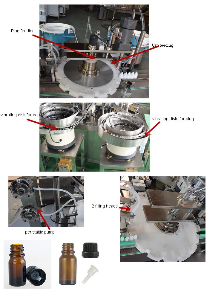 10ml 20ml 30ml Automatic Eye Drop Filling and Capping Machine