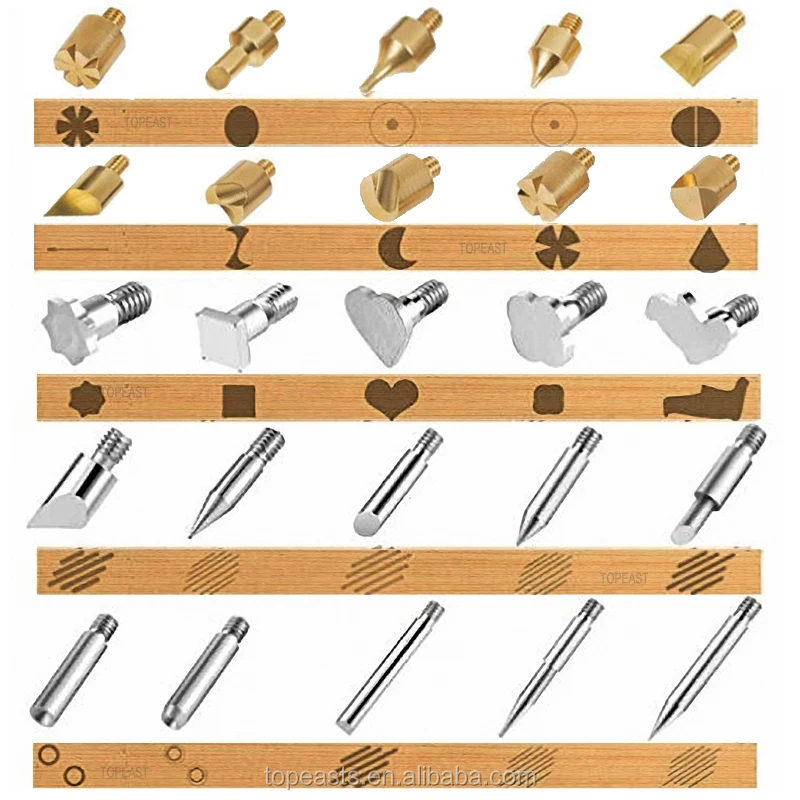 28 Pcs High Quality Long Life Welding Diy Creative Emboss Solder Tip ...