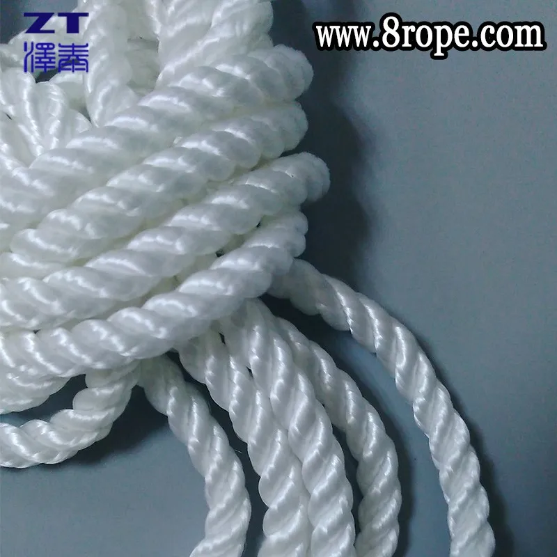 Kuralon Rope,6mm 3 Strands Of White Twisted Rope - Buy Kuralon Rope ...