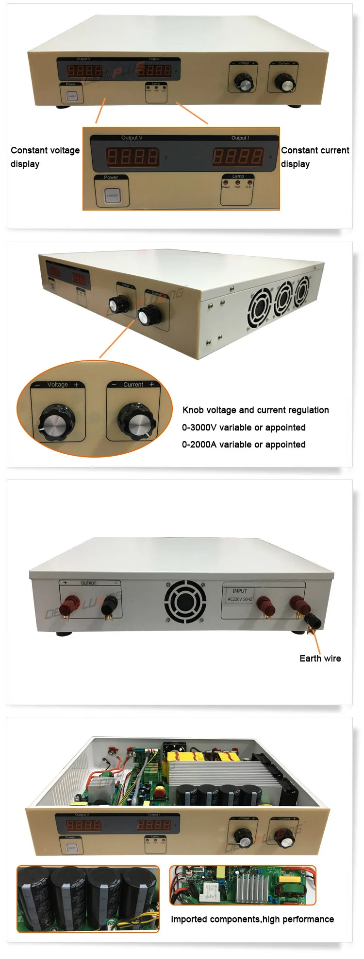 Variable Voltage Source 0 60v 50a Dc Power Supply With Constant Current ...