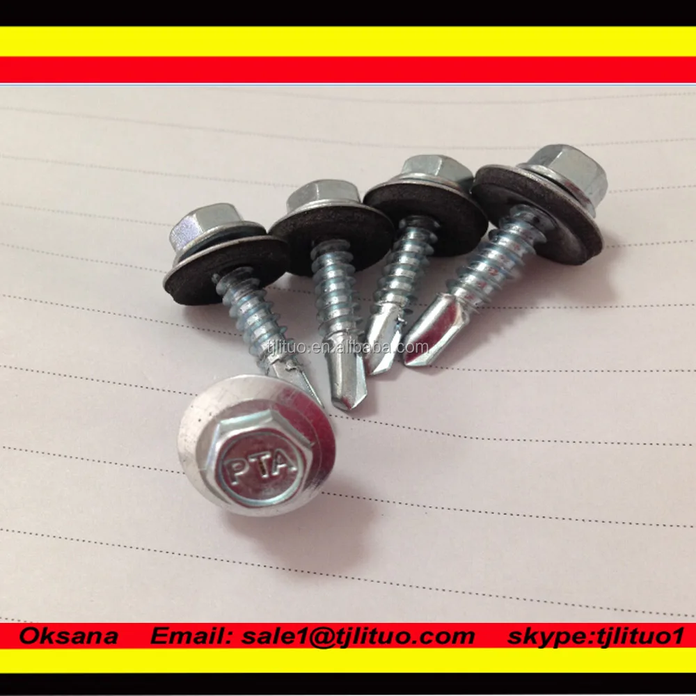 DIN7504K Self Drilling Roofing Screw - Hex Head Ruspert Coating