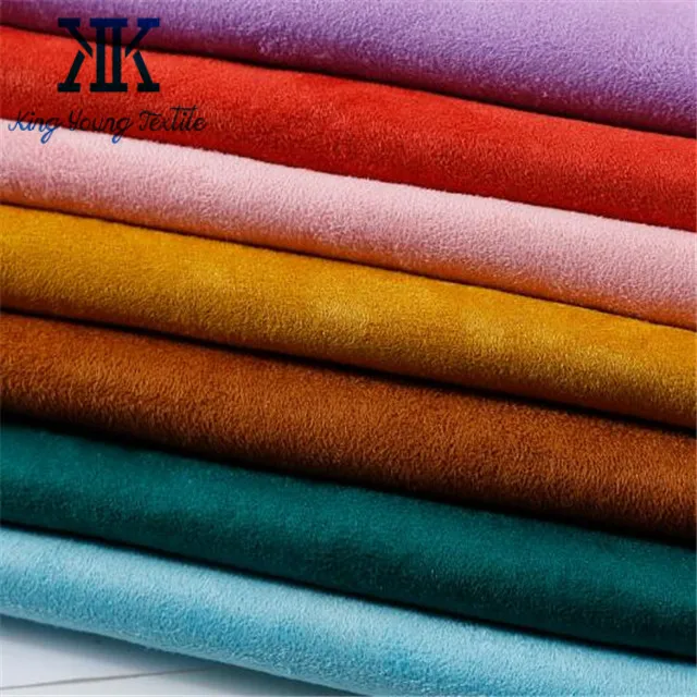 Unión de tela de gamuza con piel de cordero/Tela de gamuza compuesta de ...
