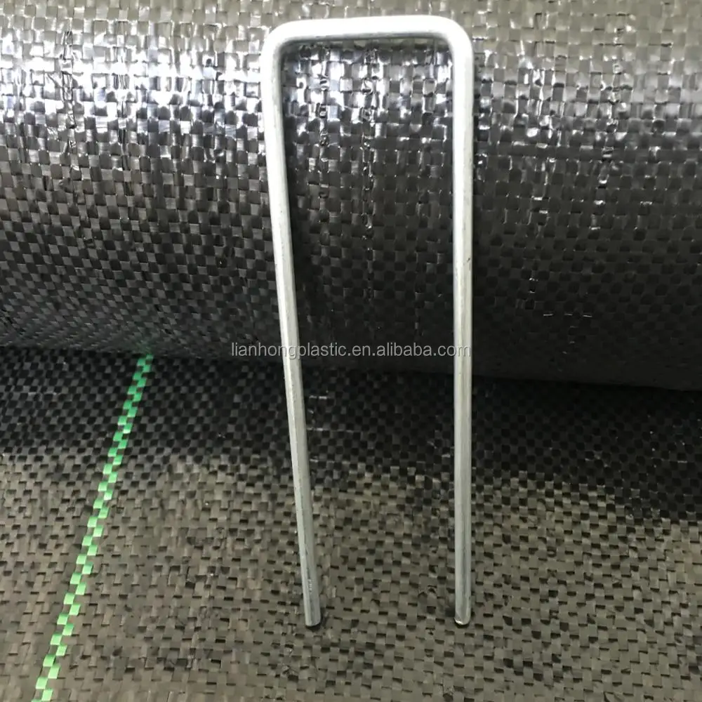 Garden Landscape Staple Metal Garden Stakes Galvanized Weed Mat Peg ...