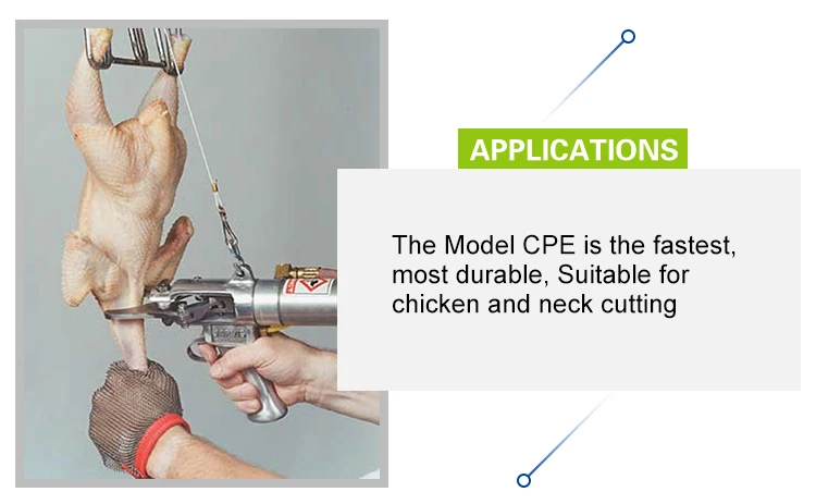 Jarvis Model CPE Pneumatically Powered Hock and Neck Cutter
