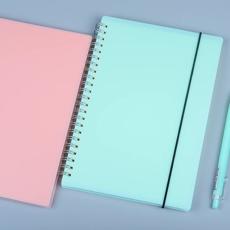 Custom Soft Hard Clear Pvc Plastic Cover Spiral Notebook A5 - Buy ...