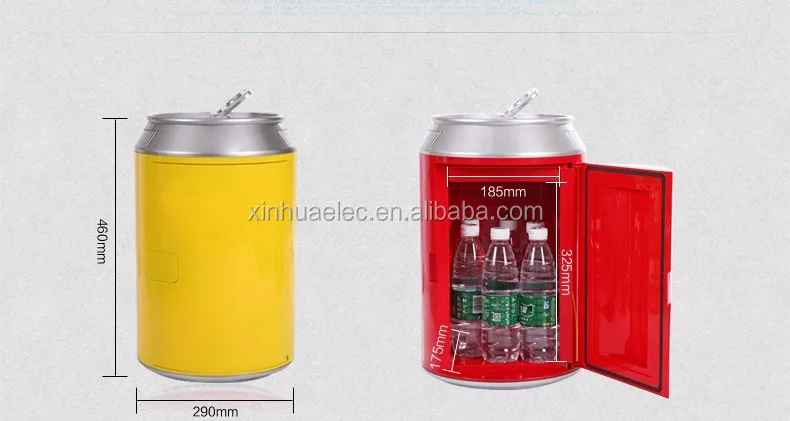 XHC 11L Mini Cooler & Refrigerator - Thermoelectric Car Fridge for Cans ...