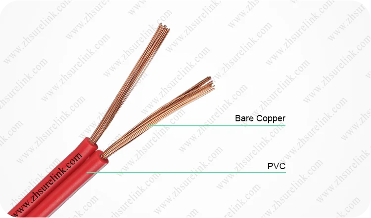 Speaker Cable 2 Core Figure 8 Cable Bc Or Cca Pvc Jacket Unshielded ...