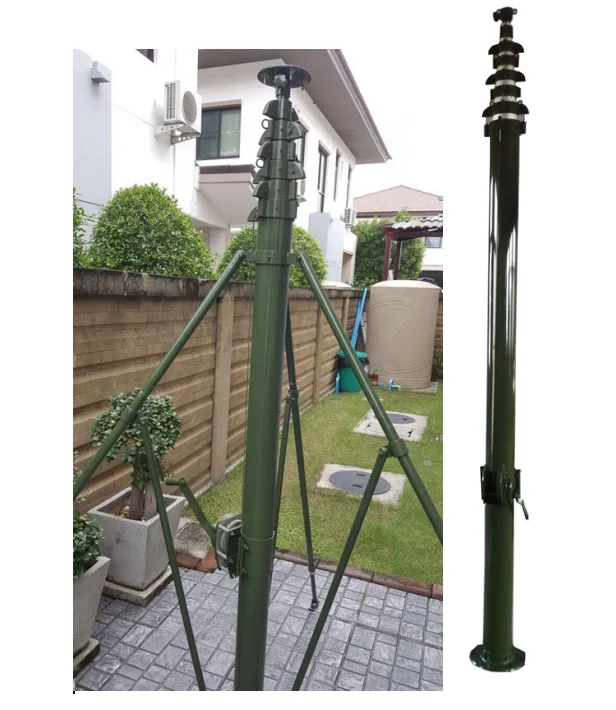12m Manual Telescopic Mast Antenna - Talents Telecommunication Tower
