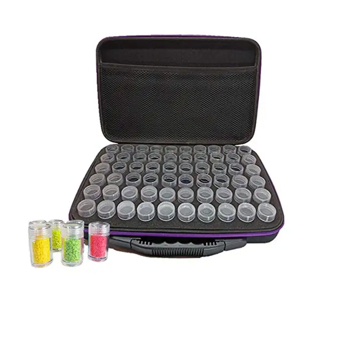 60 Slot Diamond Painting Beads Storage Case Plastic Beads Display ...