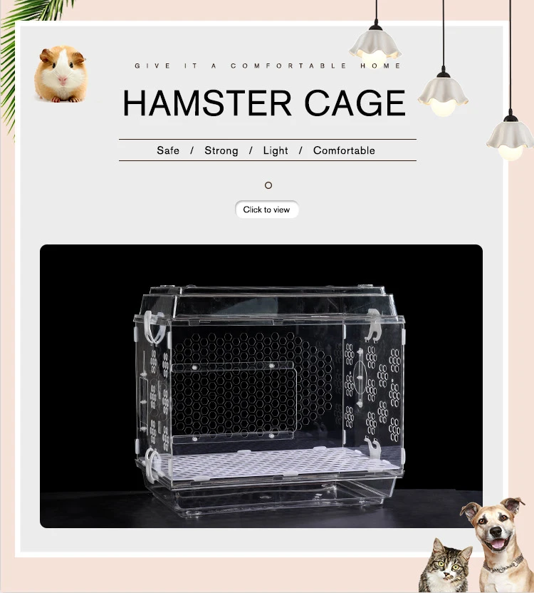 Clear And Transparent Acrylic Bird Cage With Standing Bar - Buy Large ...