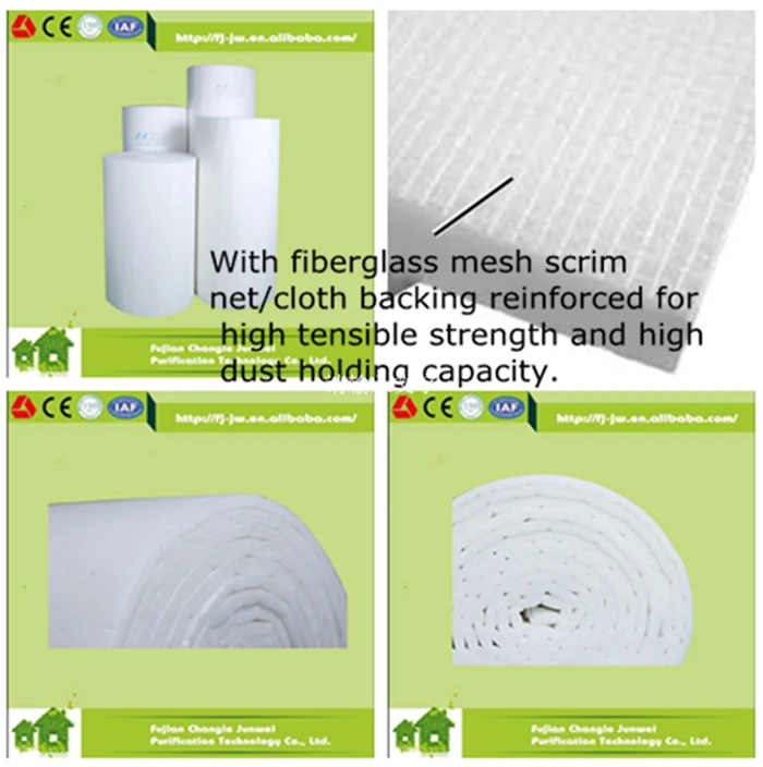 600g Air Filter Media Filter Cotton For Painting Booth(factory),Ceiling ...