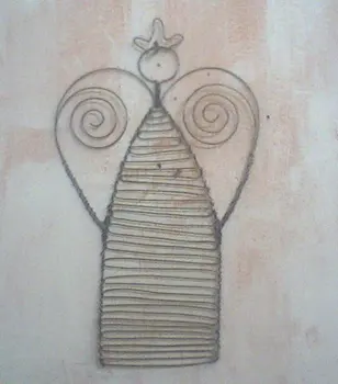 Handmade Wire Angel For Christmas - Buy Christmas Decoration Product on ...