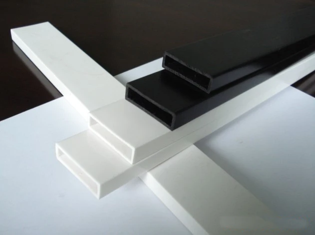 Custom White Black Transparent Rectangular PVC Pipe Tube