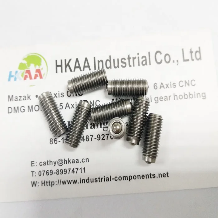 Hexagon Socket Ball Point Plunger M3 Spring Loaded Set Screw Stainless ...