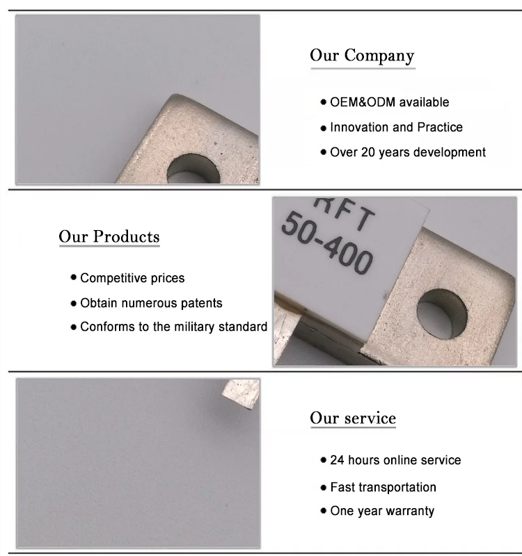 RFTYT Resistor 720 Ohm 1 400w Power Resistor 50 Ohm RF Resistor