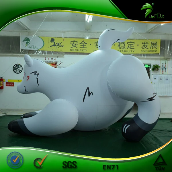 Hongyi New Cool Inflatable White Dog Inflatable Fat Wolf Toy Inflatable ...