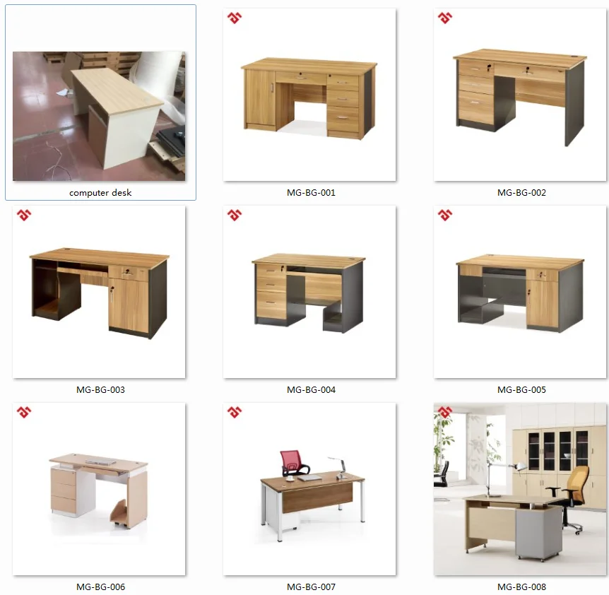 Modern Melamine Desk - Ideal for Small Office & Gaming