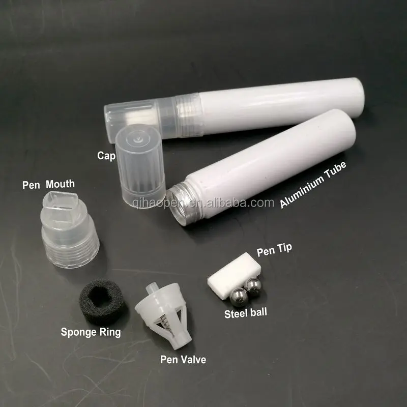 Wholesale 10mm Writing Width Flat Tip Refillable Liquid Marker Empty ...