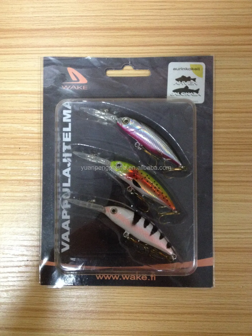 Cheap Soft Fishing Bait Box Packaging With Sticker Custom Pvc Clamshell ...