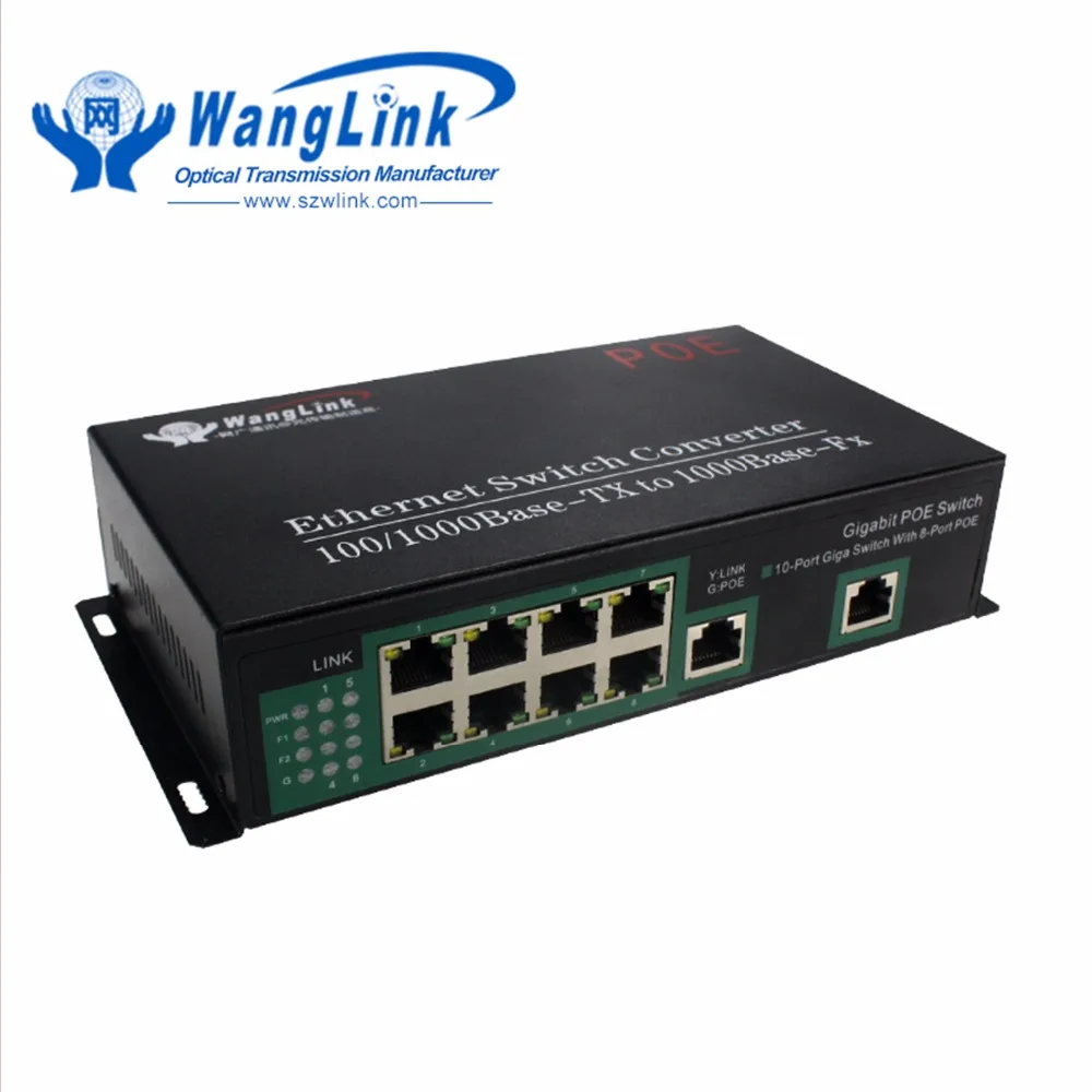 Gigabit 2 Uplink Port+8 Port Switch 10 100 1000 Poe - Buy 8 Port Switch ...