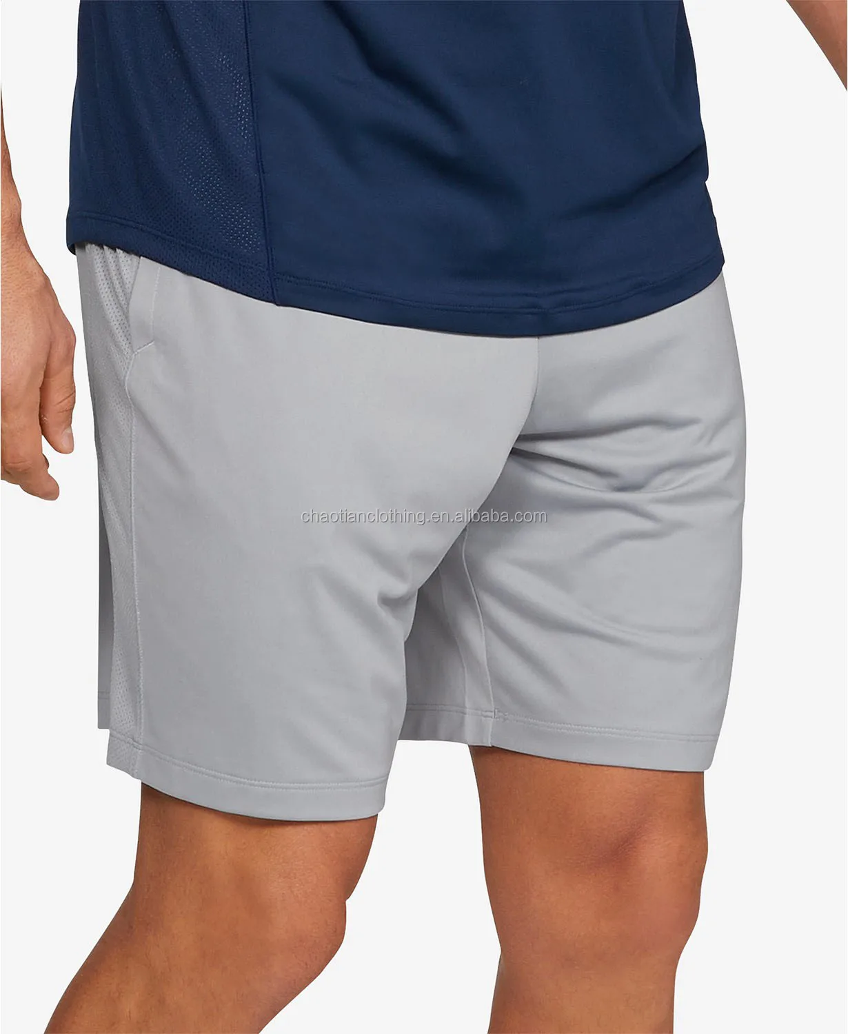 100% Polyester Breathable Mesh Panels Performance Men Shorts - Buy 100% ...