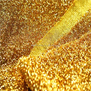 Gold Lurex Knit Fabric - Buy Metallic Knitted Fabric,Gold Shiny Fabric ...