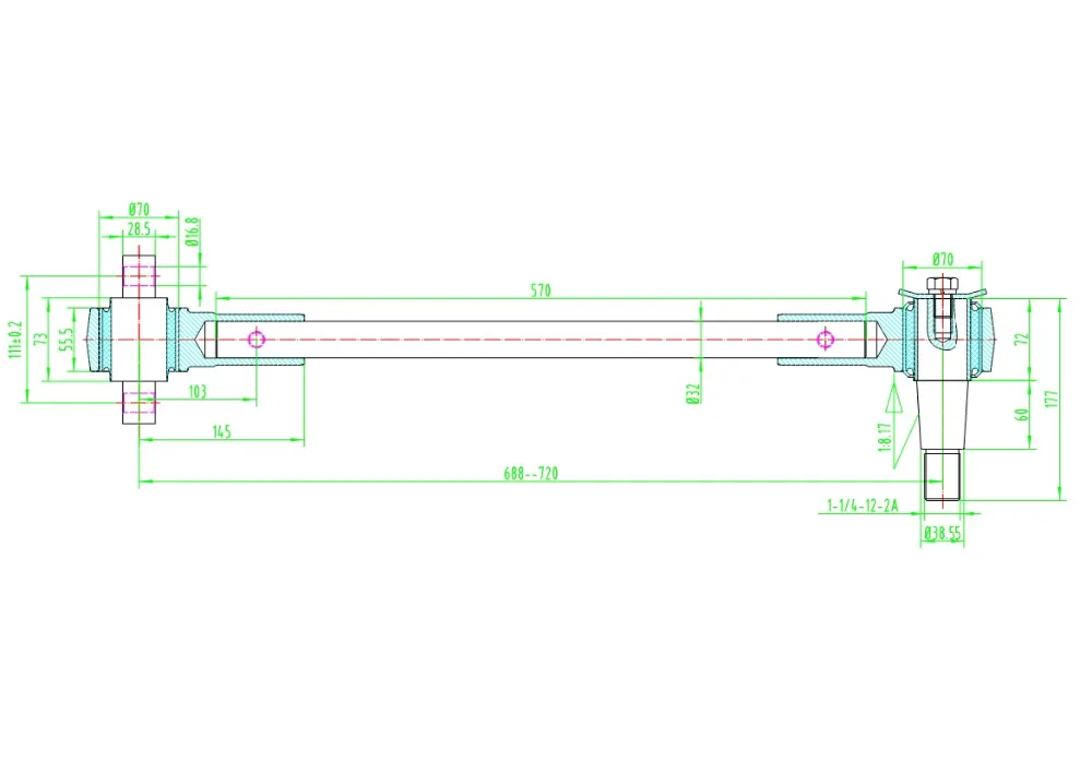 Hendrickson-piezas de repuesto para camiones, 66610-000H SINO, varilla ...